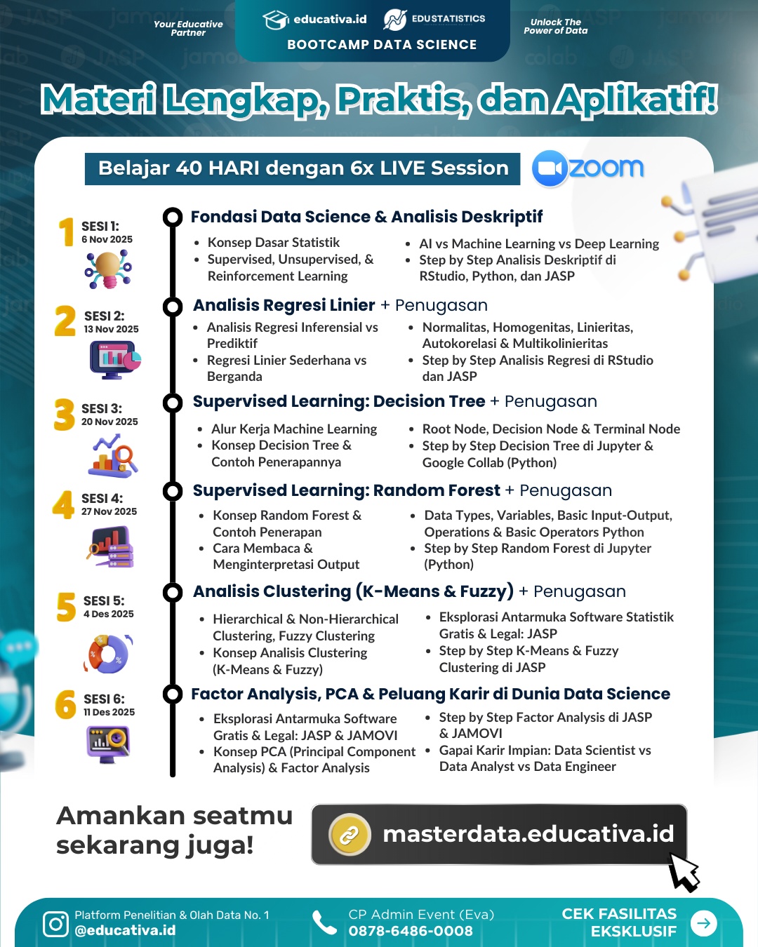 🌟 ALL IN ONE Bootcamp: Mastering Data Science & Machine Learning🌟40 HARI Kuasai Regresi ...