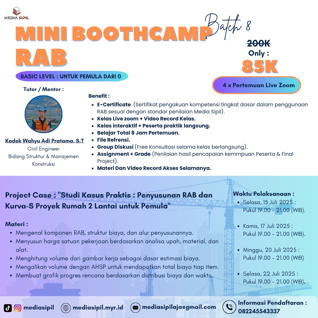 RAB - MINI BOOTHCAMP (BATCH 8) - LEVEL PEMULA (KELAS LIVE ZOOM)
