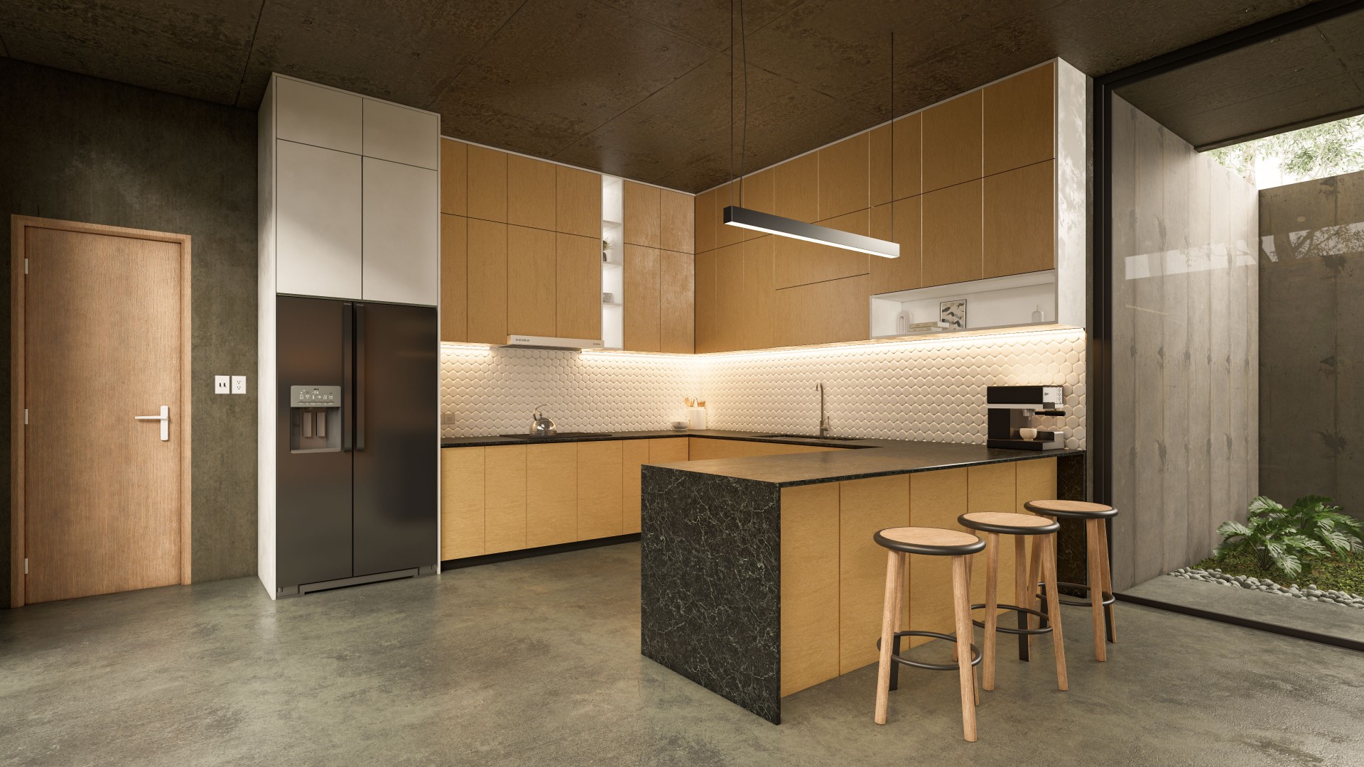 Enscape Class Interior (Living Dining Kitchen Room) - Baidu Visual