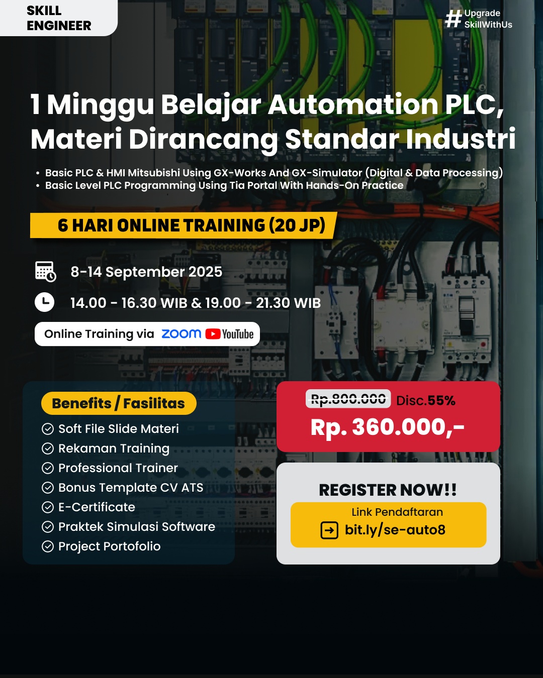1 Minggu Belajar Automation PLC, Materi Dirancang Standar Industri