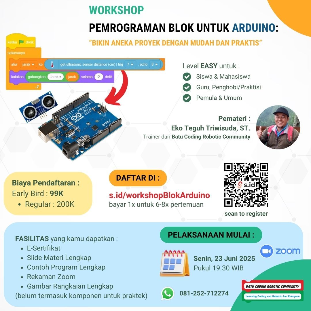 WORKSHOP “Pemrograman Blok untuk Arduino: Bikin Aneka Proyek dengan ...