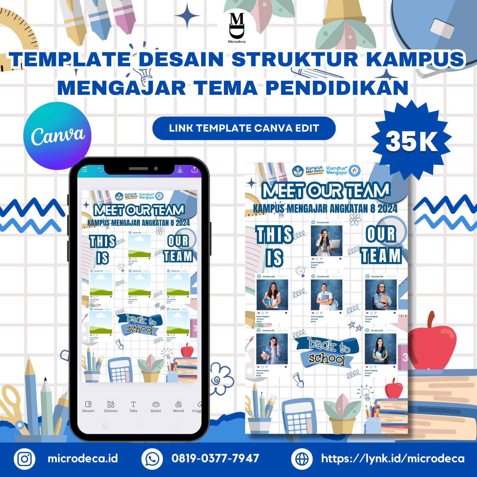 TEMPLATE DESAIN STRUKTUR KELOMPOK KAMPUS MENGAJAR TEMA PENDIDIKAN [Link ...