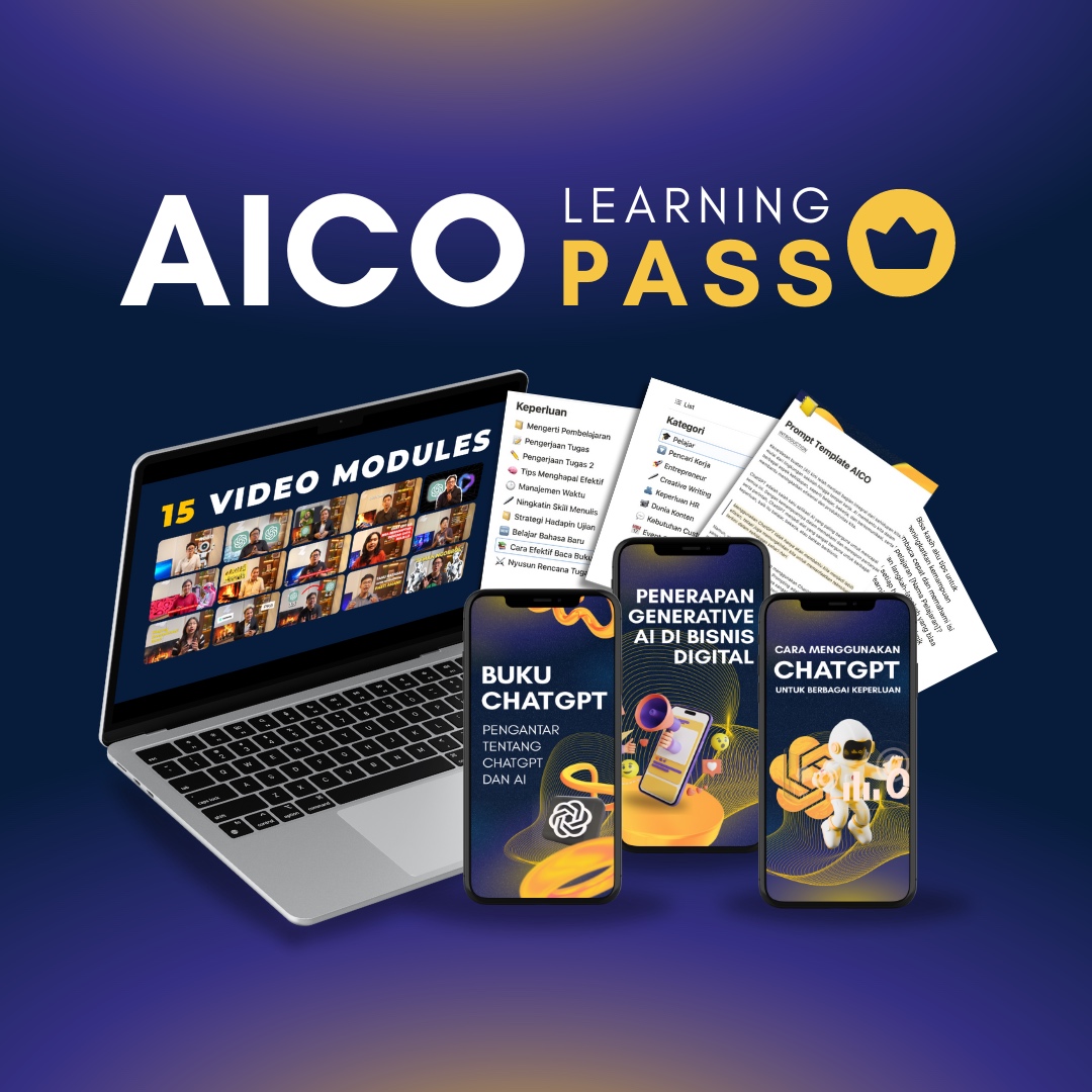 AICO Learning Pass: Paket Lengkap Belajar AI dengan 15 Modul Video
