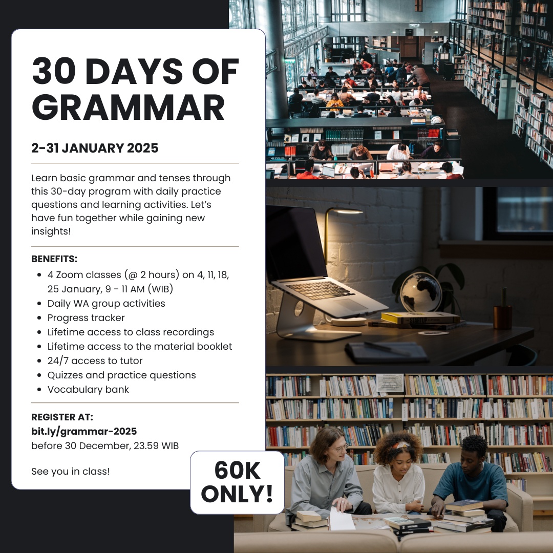 30 Days of Grammar - January 2025