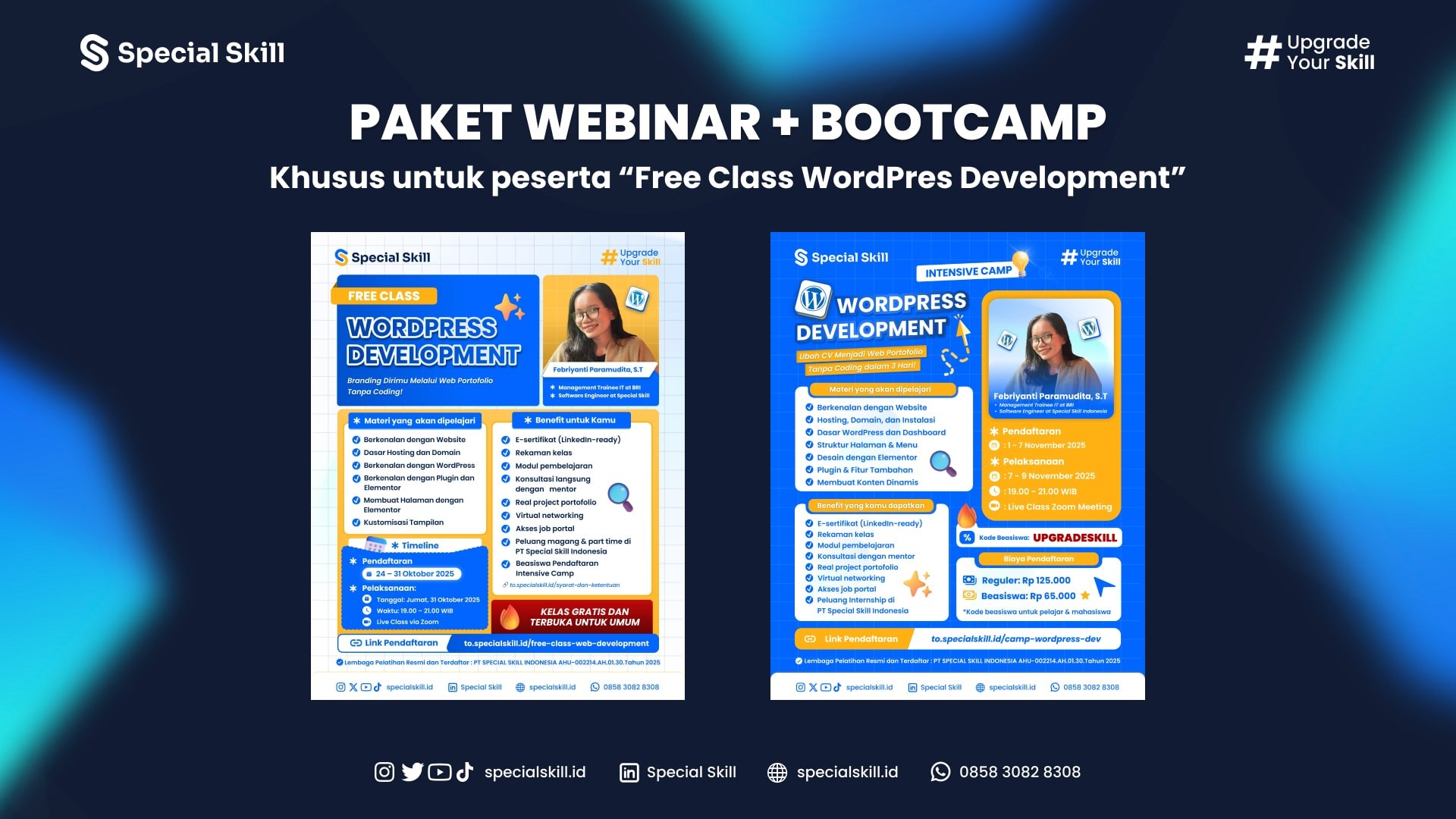 Paket Webinar dan Bootcamp WordPress Development