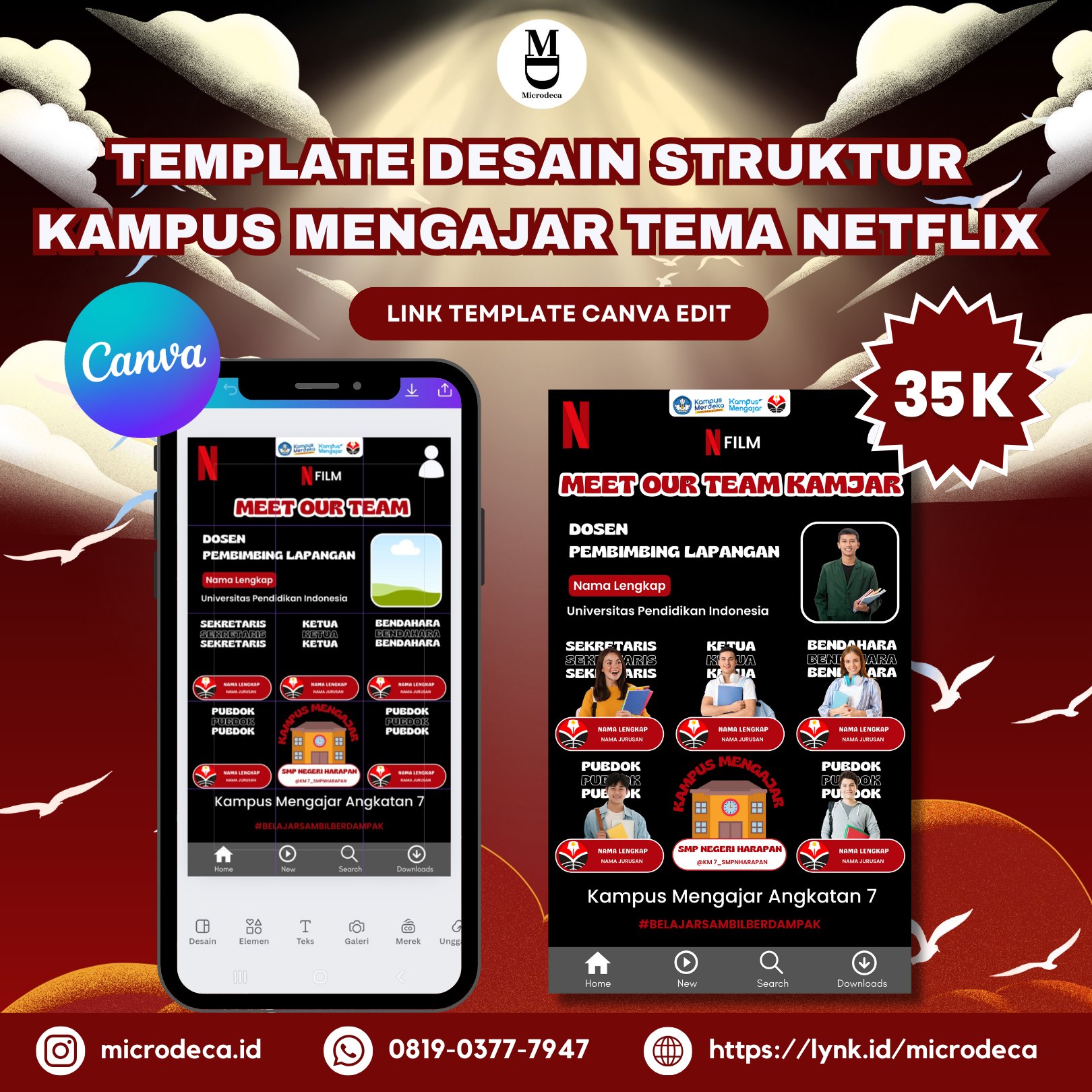 TEMPLATE DESAIN STRUKTUR KELOMPOK KAMPUS MENGAJAR TEMA NETFLIX [Link ...