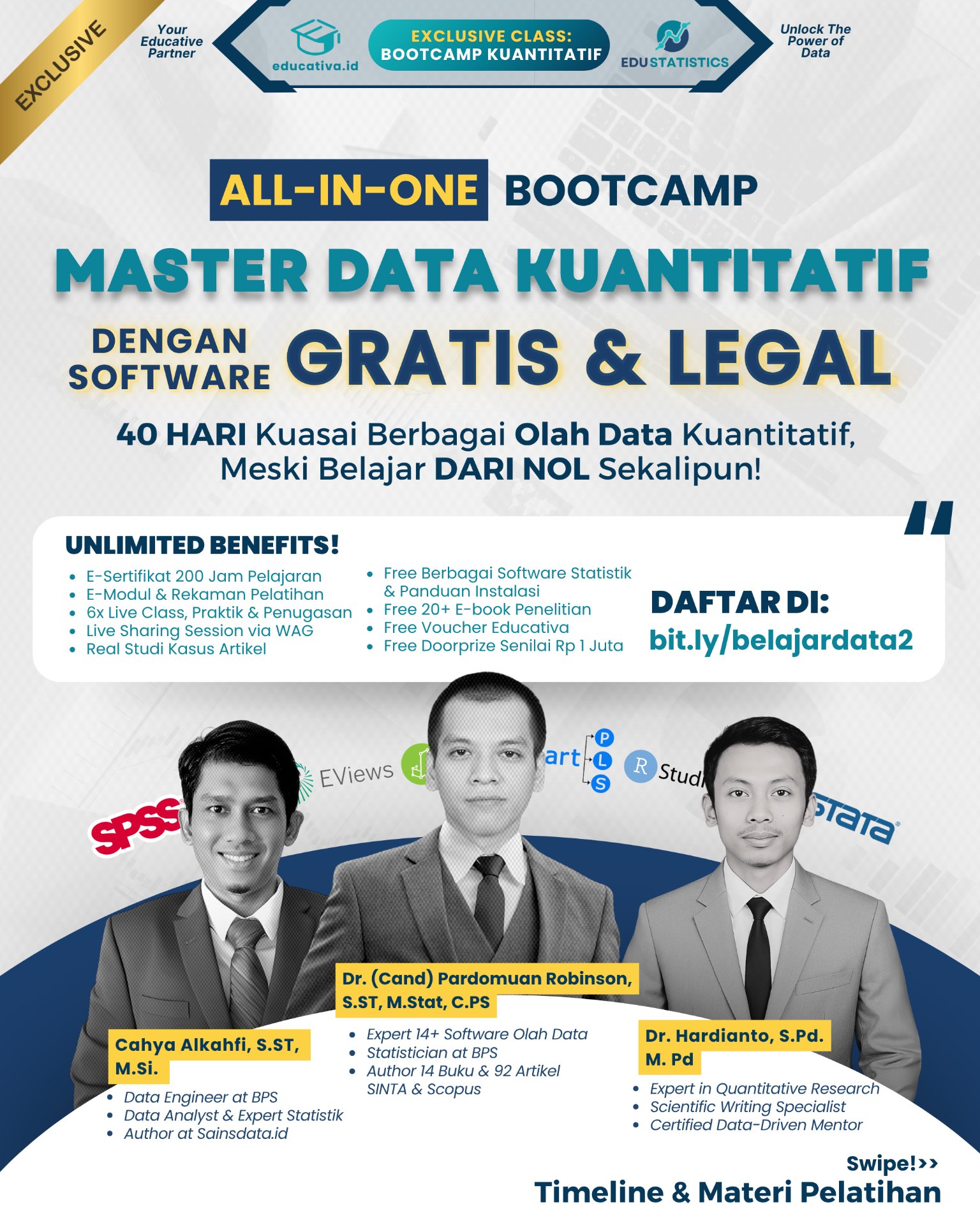 BOOTCAMP OLAH DATA KUANTITATIF BATCH 3 ★ MASTERING QUANTITATIVE DATA ...