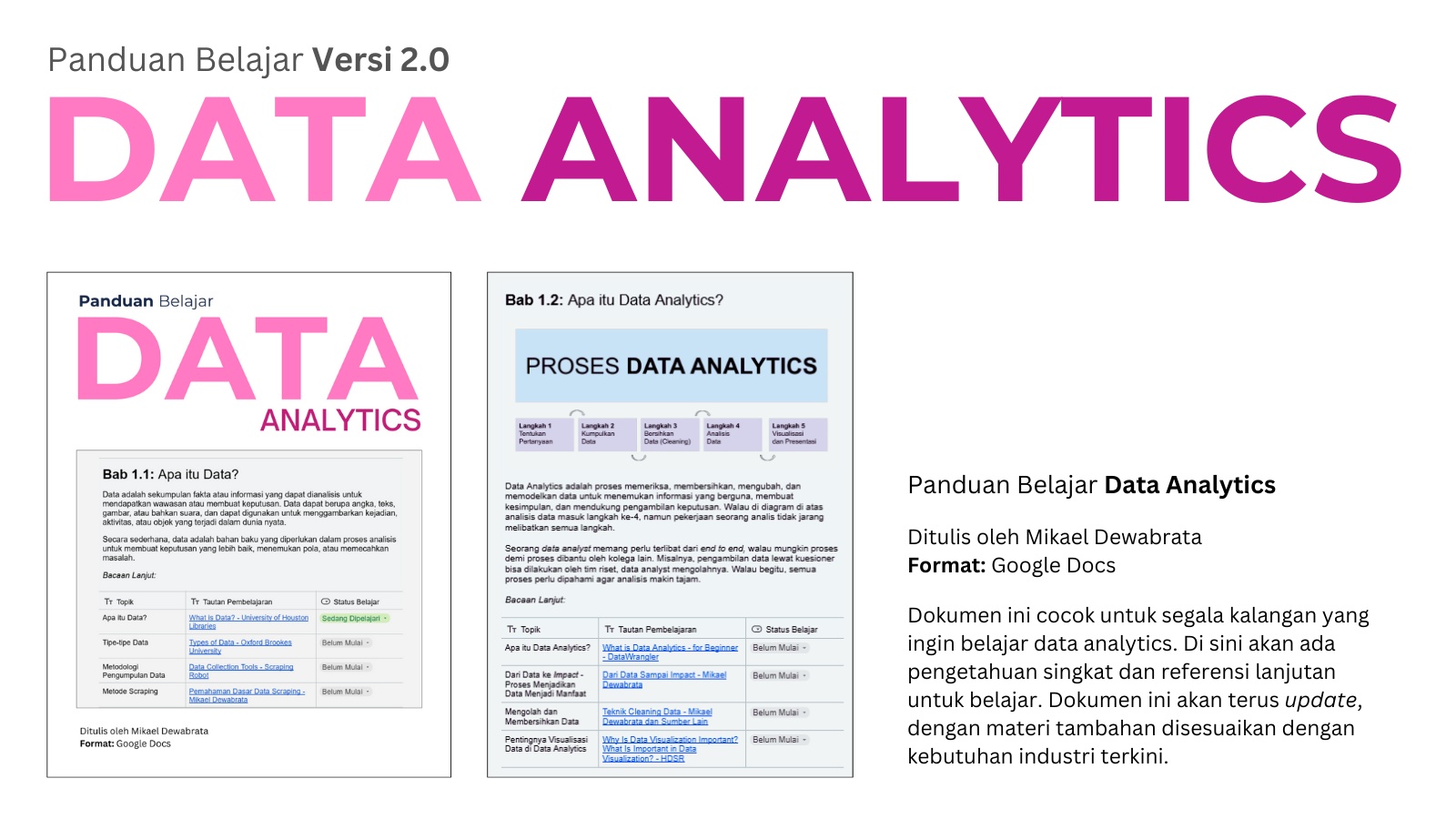 Panduan Belajar - Data Analytics V2.0