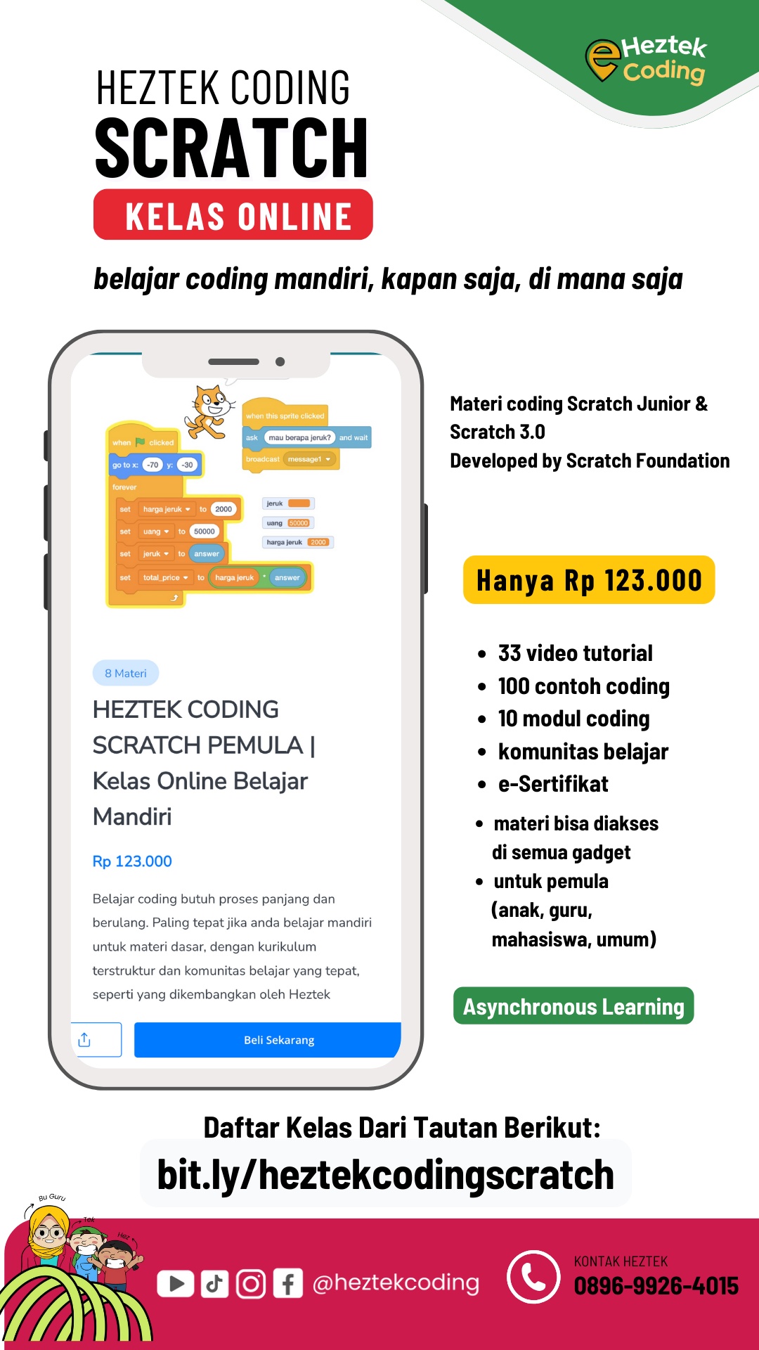Paket Belajar Coding Scratch | Modul & Video Tutorial