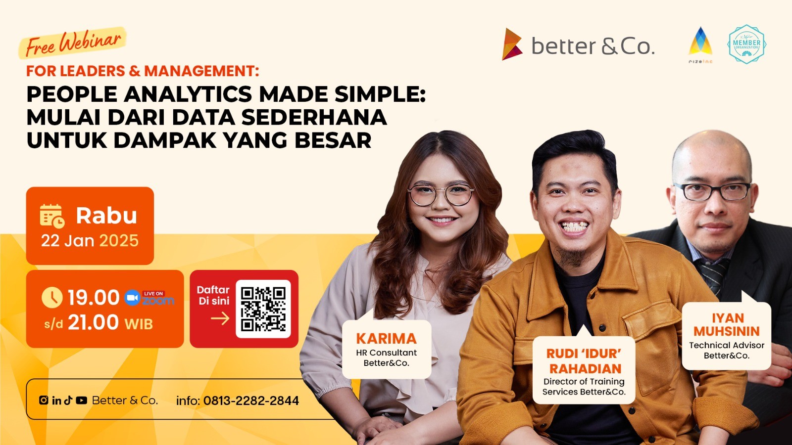 [ONLINE] Free Webinar - 'People Analytics Made Simple: Mulai dari Data Kecil untuk Dampak Besar!'