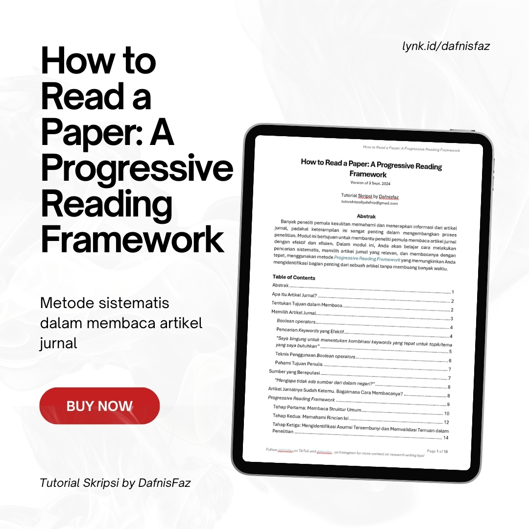 Tutorial Membaca Artikel Jurnal!
