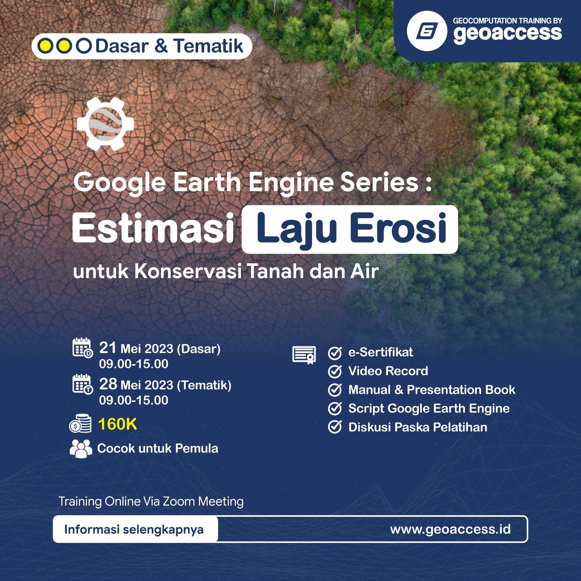 GEE Estimasi Laju Erosi (Dasar + Tematik)